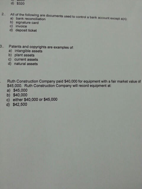 Solved All of the following are documents used to control a | Chegg.com