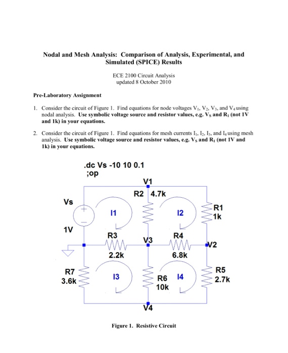 Solved Find equations for node voltages and mesh currents. | Chegg.com Solved Find equations for node voltages and mesh currents. | Chegg.com