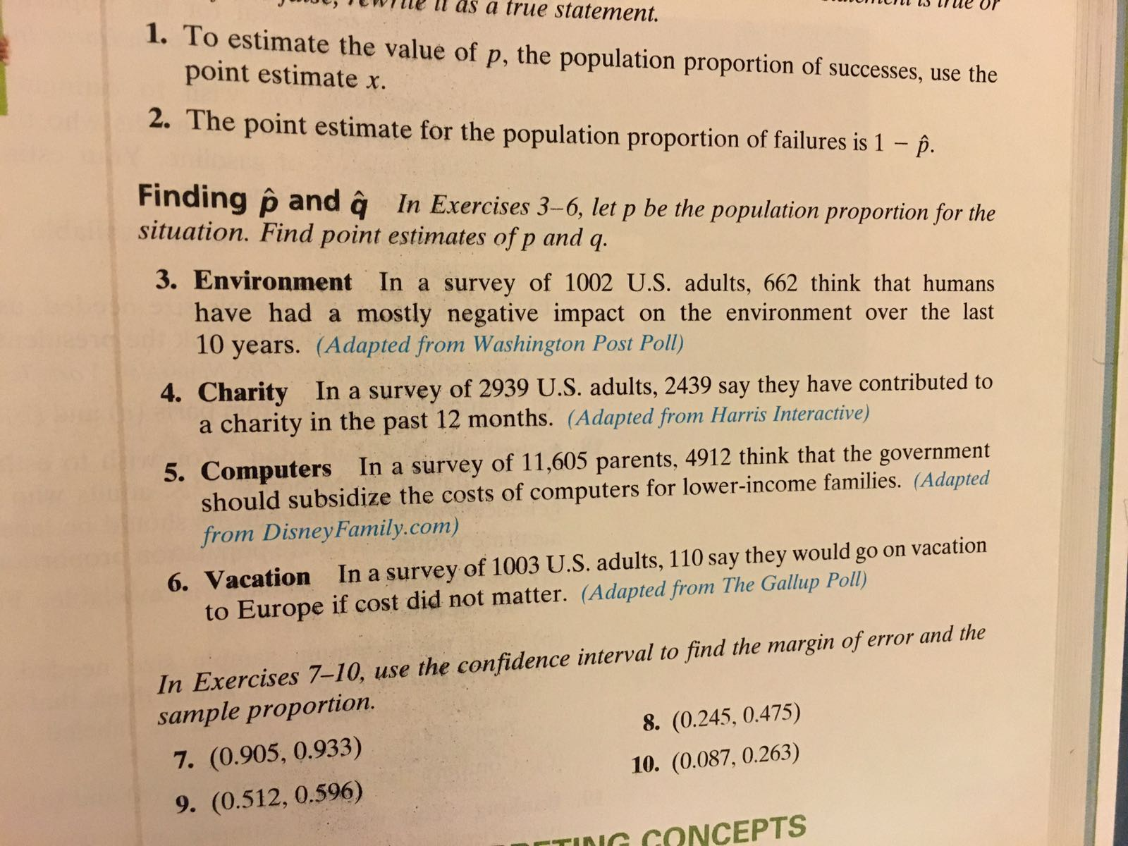 Solved The point estimate for the population proportion of | Chegg.com