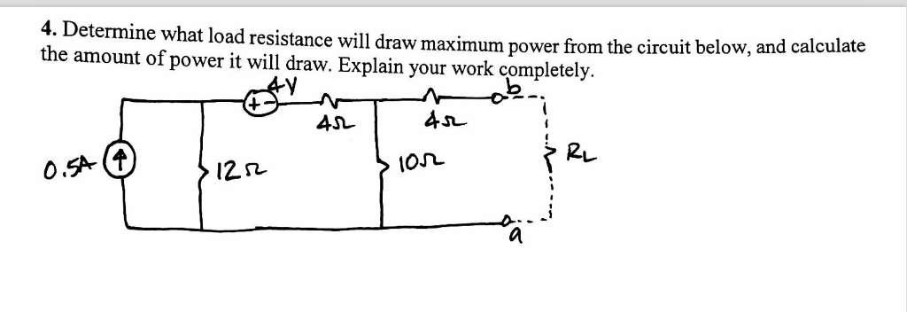 Solved Determine what load resistance will draw maximum | Chegg.com