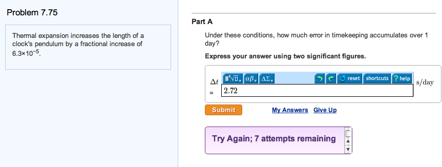 Solved Thermal expansion increases the length of a clock's | Chegg.com
