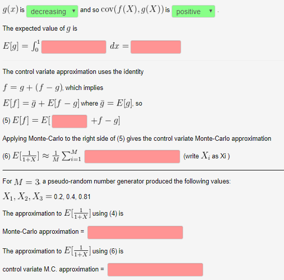 1 Pt Monte Carlo And Control Variate Monte Carlo