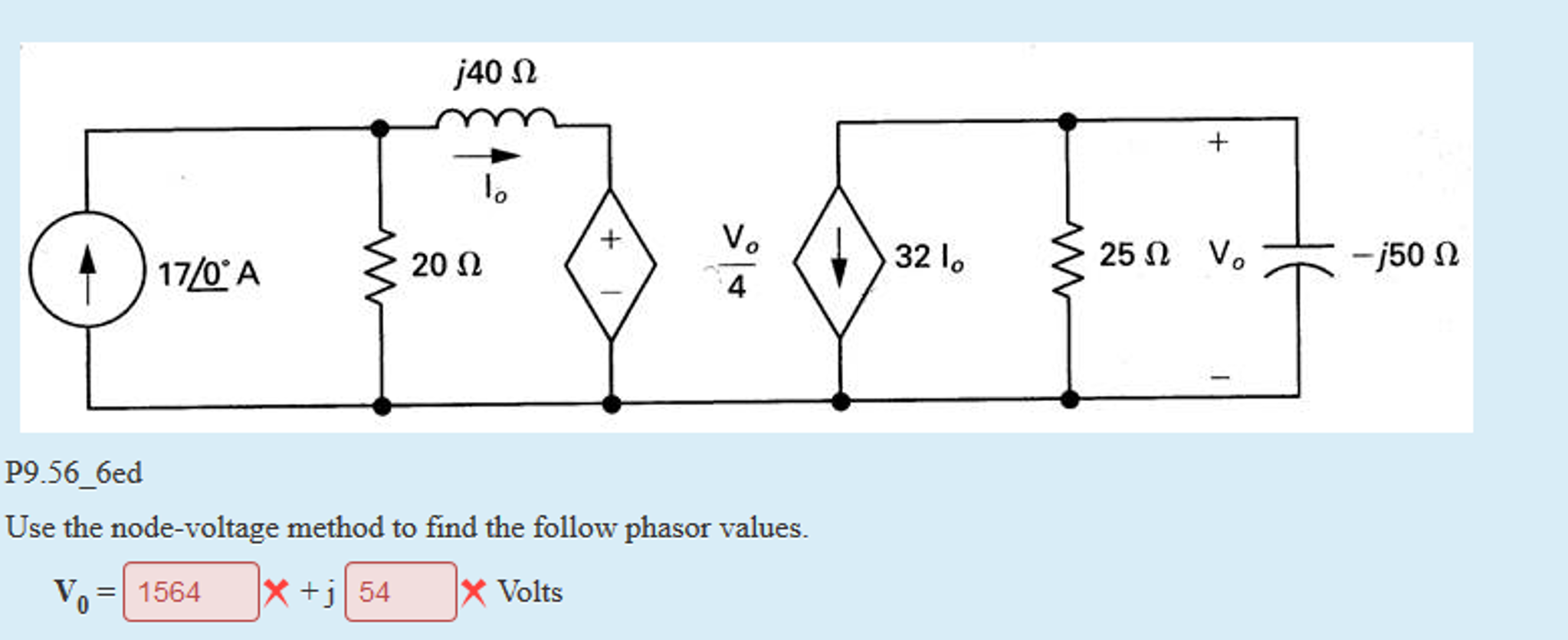Solved Use the node-voltage method to find the follow | Chegg.com