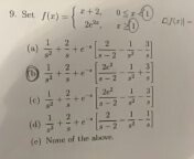 Solved Laplace Transform set f(x)={ x+2, 0