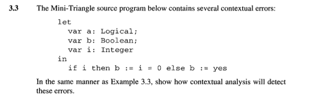 Solved The Mini-Triangle source program below contains | Chegg.com