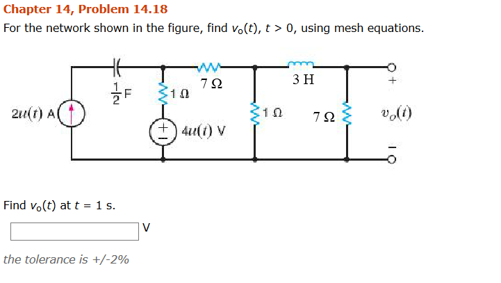 Solved Chapter 14, Problem 14.18 For the network shown in | Chegg.com Solved Chapter 14, Problem 14.18 For the network shown in | Chegg.com