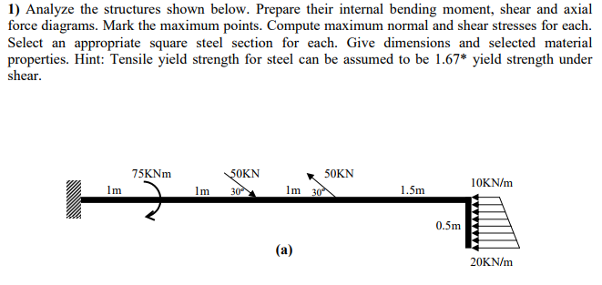 Solved 1) Analyze the structures shown below. Prepare their | Chegg.com