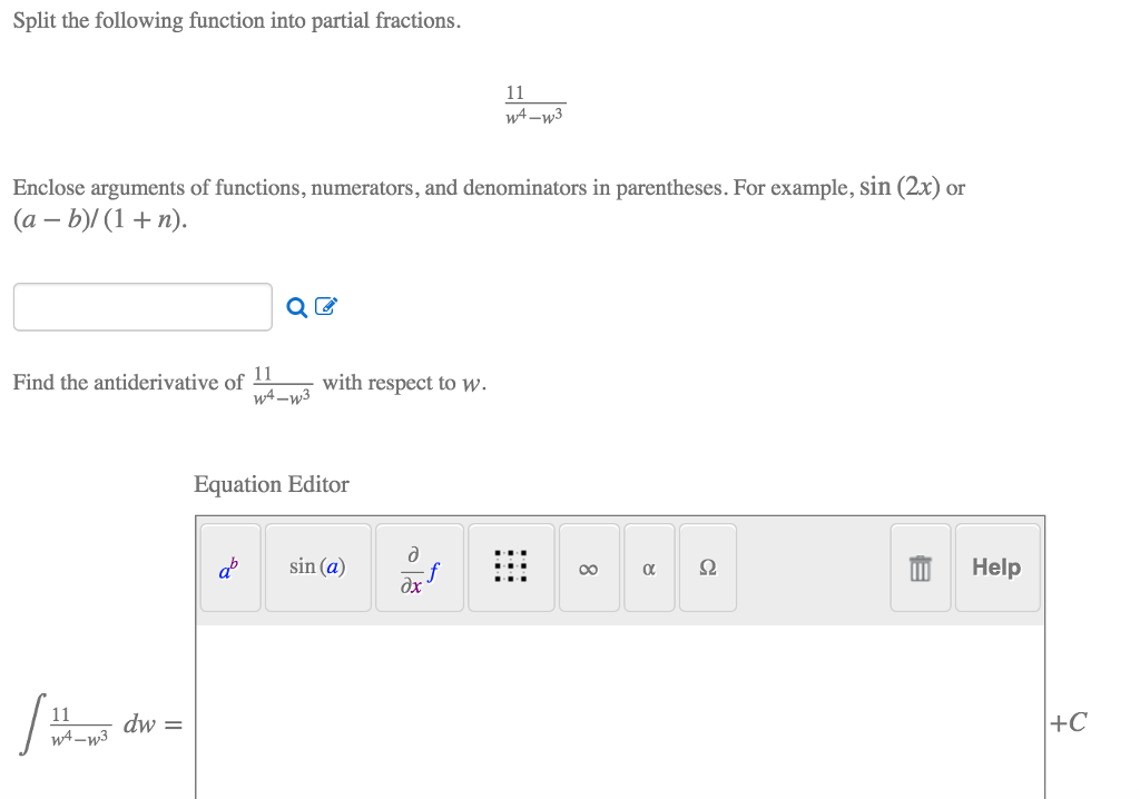 Solved Split the following function into partial fractions. | Chegg.com