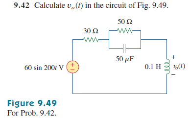 Solved 9.42 Calculate v0(t) in the circuit of Fig. 9.49. | Chegg.com