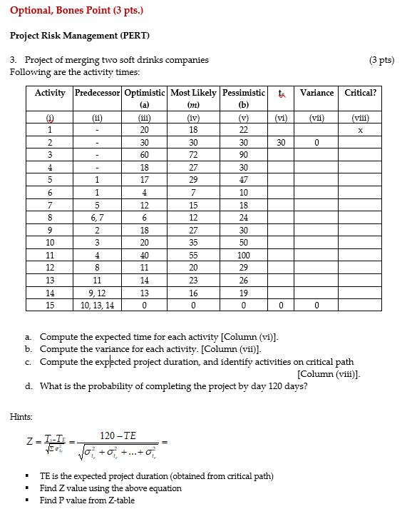 Solved Question l: Project Performance Measure: (Earned | Chegg.com