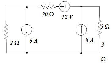 Solved Compute the power absorbed by 3 ohm load resistor in | Chegg.com