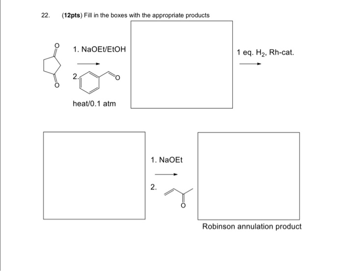 Solved Fill in the boxes with the appropriate products | Chegg.com