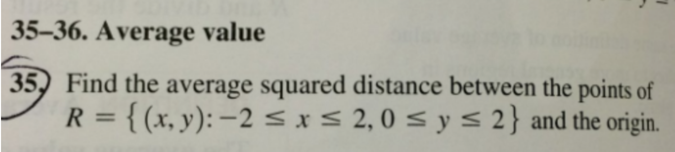 Solved Find the average squared distance between the points | Chegg.com