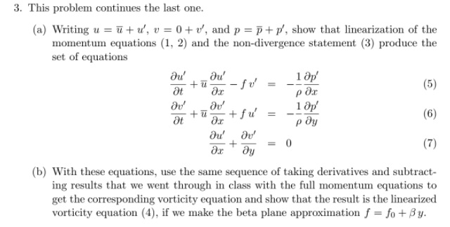 taking the appropriate spatial derivatives and | Chegg.com