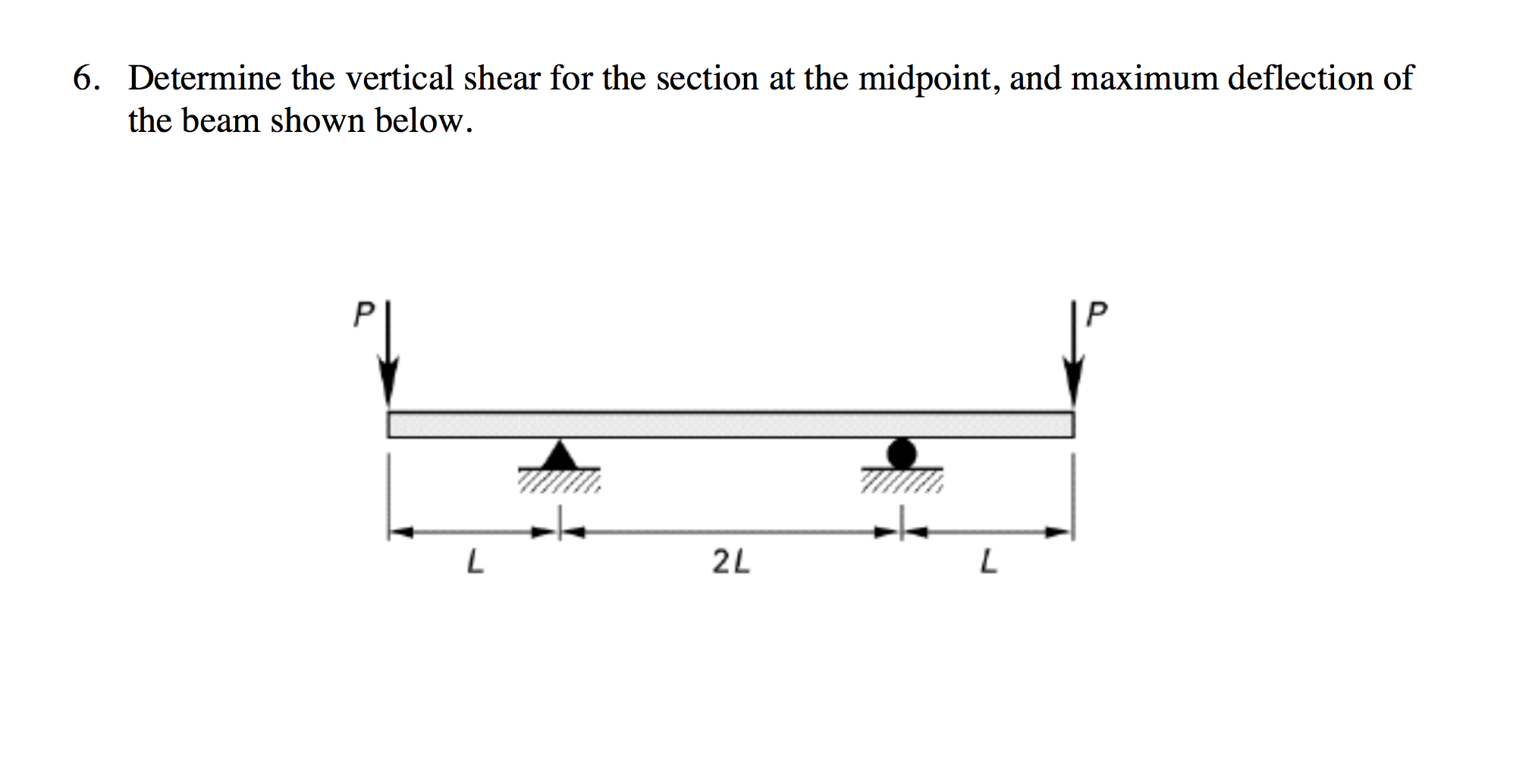 Solved 6. Determine the vertical shear for the section at | Chegg.com