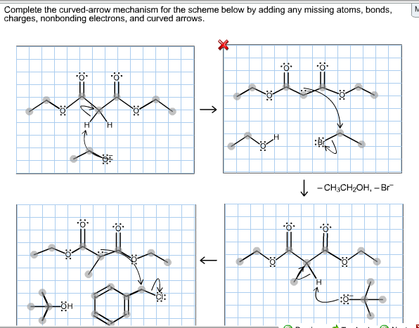 Solved Complete the mechanism with missing atoms, bonds, | Chegg.com