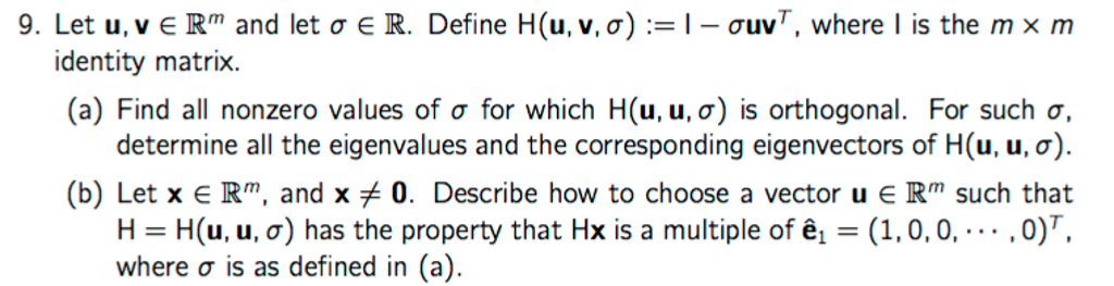 Let u, v epsilon R^m and let sigma epsilon R. Define | Chegg.com
