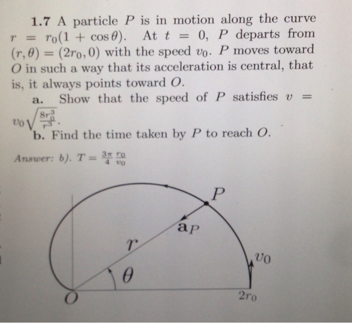 Solved A particle P is in motion along the curve | Chegg.com