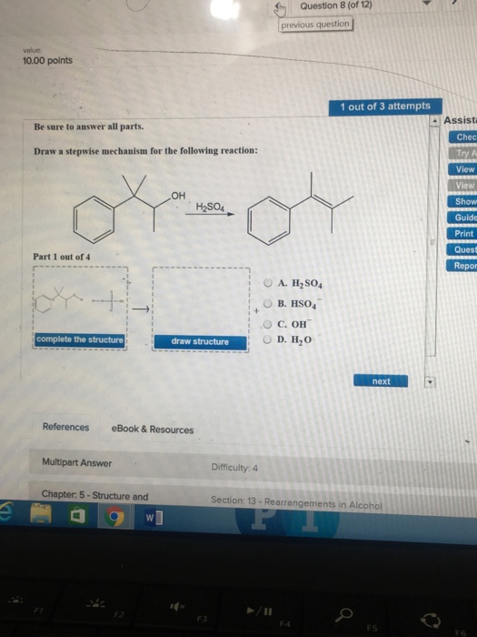 Solved Draw a stepwise mechanism for the following reaction: | Chegg.com
