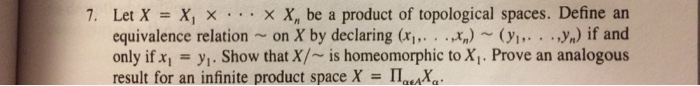 Solved Let X = X_1, times ... times X_n be a product of | Chegg.com