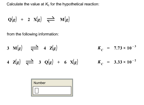 Solved Calculate the value at Kc for the hypothetical | Chegg.com