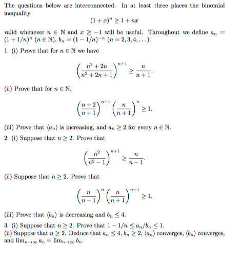 Solved The questions below are interconnected. In at least | Chegg.com