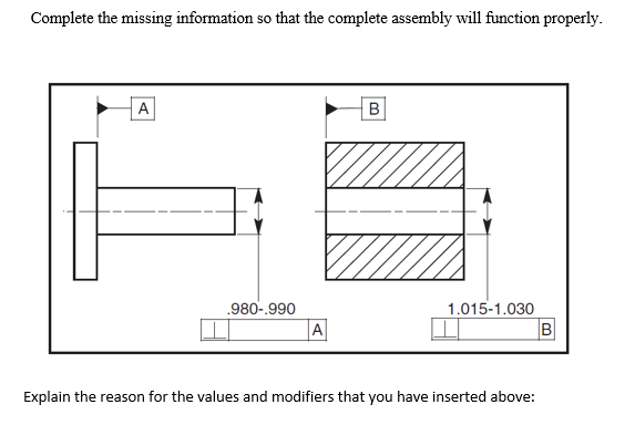Solved Complete the missing information so that the complete | Chegg.com