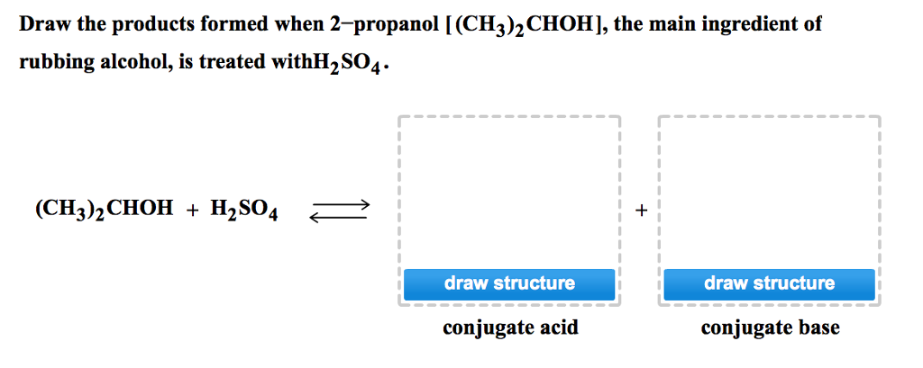 Solved Draw the products formed when 2-propanol [(CH_3) | Chegg.com