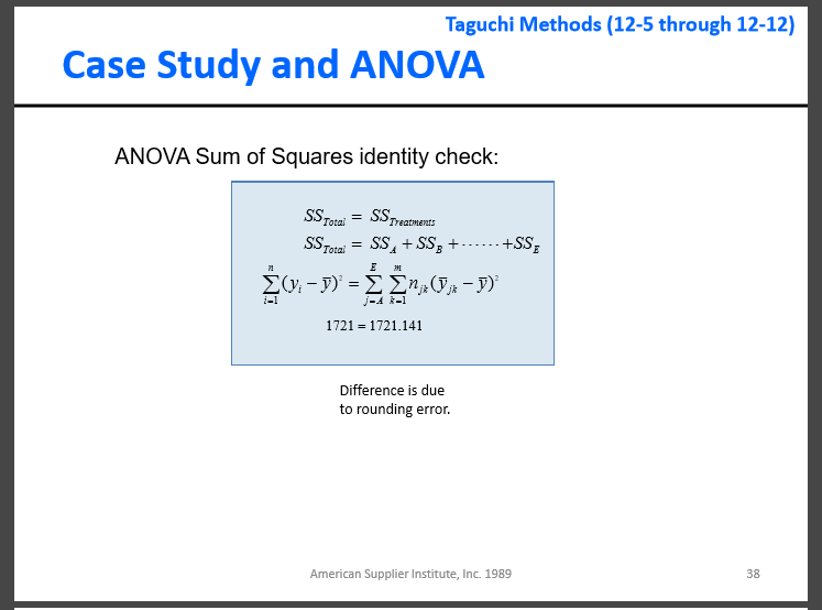 QUESTION 4 Chapter 12-Robust DOE part 7, "Using ANOVA | Chegg.com