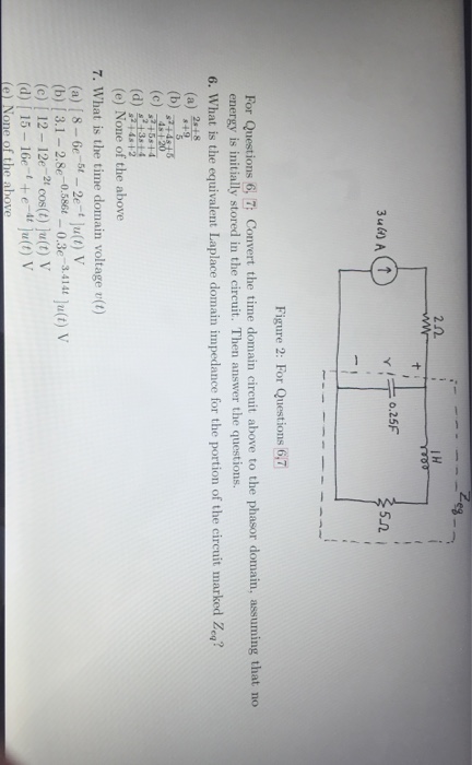 Solved 5. The Laplace-domain output voltage of a circuit is | Chegg.com