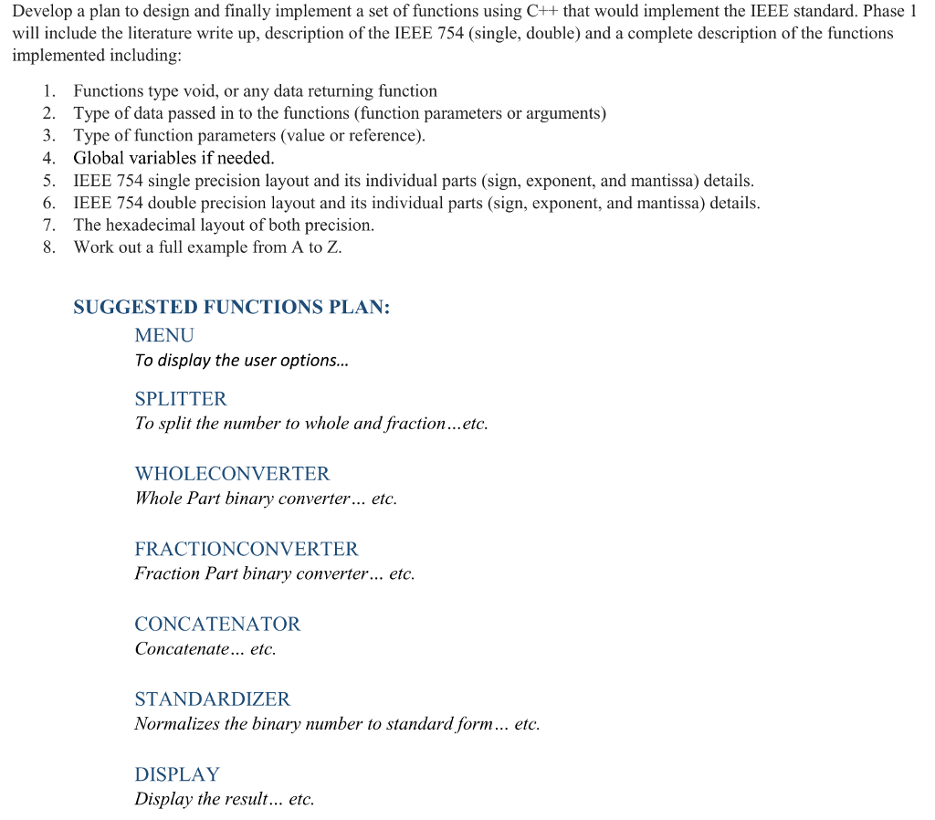 Solved Develop finally to design and finally implement a set | Chegg.com