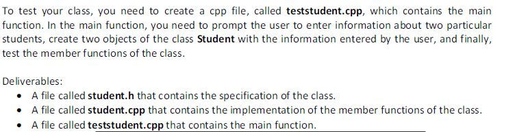 Solved 4. (20 marks) We want to create a class called | Chegg.com
