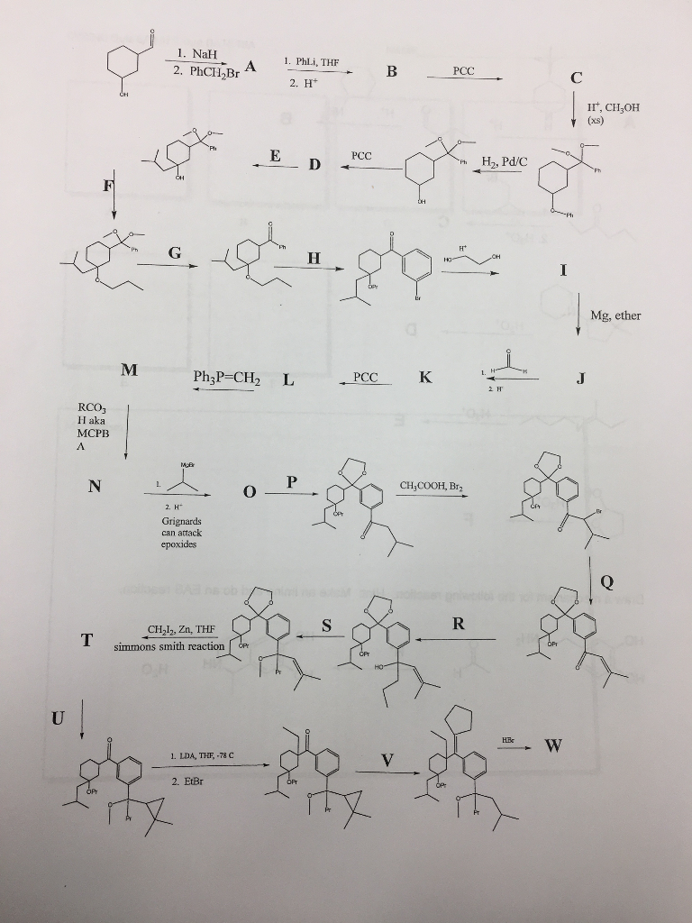 Solved 1. NaH 2. PhCH2Br 1. PhLi, THF 2. H II, CH OH (xs) | Chegg.com