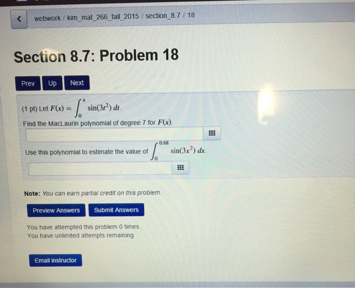 Solved Let F(x) = x integrate 0 sin (3t^2) dt. Find the | Chegg.com Solved Let F(x) = x integrate 0 sin (3t^2) dt. Find the | Chegg.com