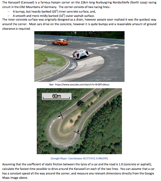 The Karussell (Carousel) is a famous hairpin corner | Chegg.com