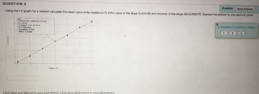 Solved Using the I-V graph for a resistor calculate the mean | Chegg.com
