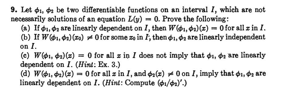 Solved 9. Let φ, φ2 be two differentiable functions on an | Chegg.com