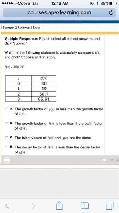 Solved Which of the following statements accurately compares | Chegg.com