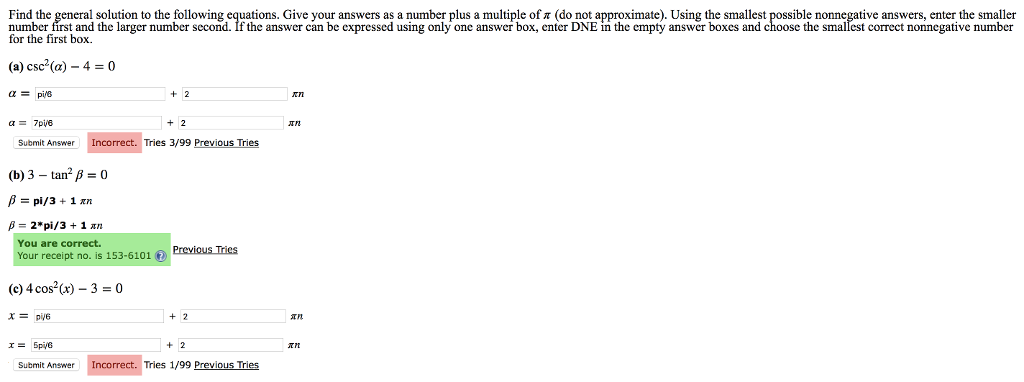 Solved Find the general solution to he following equations. | Chegg.com