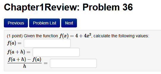 Solved Given The Function F X 4 4x 2 Calculate The