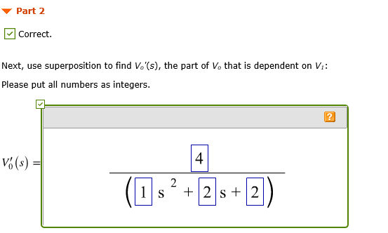 Solved Use superposition to find vo(t), t > 0, in the | Chegg.com