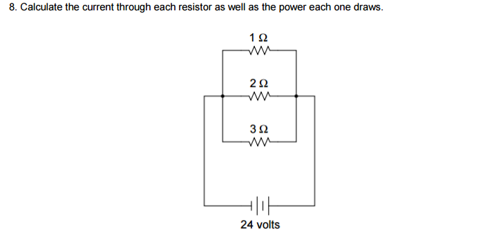 Solved Calculate the current through each resistor as well | Chegg.com