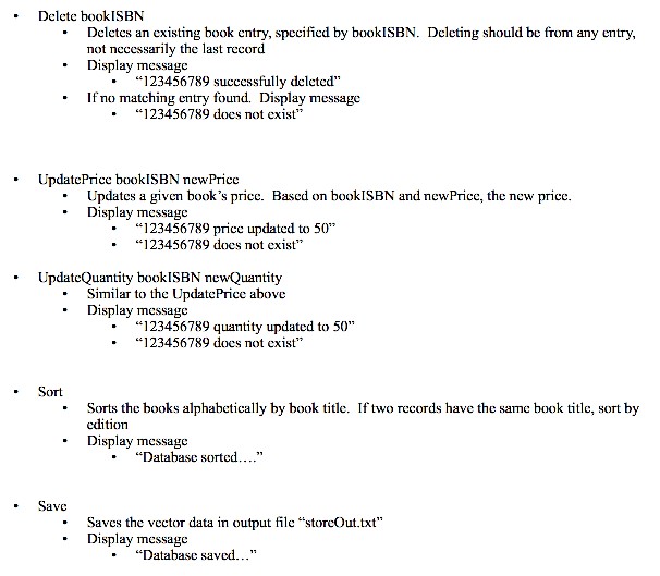 Solved Program creating book-store database. Each command | Chegg.com
