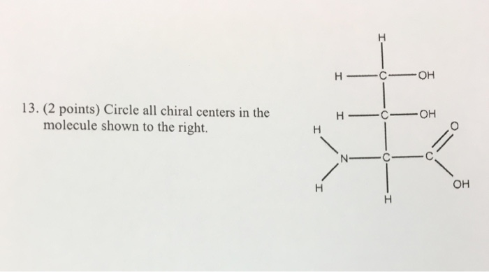 Solved Circle all chiral centers in the molecule shown to | Chegg.com