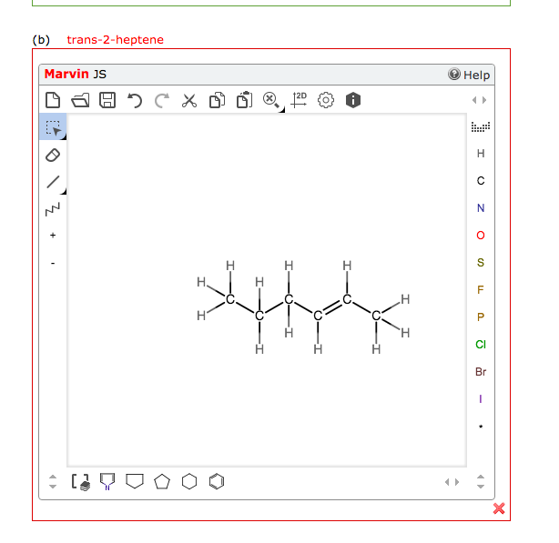 Heptene Structural Formula