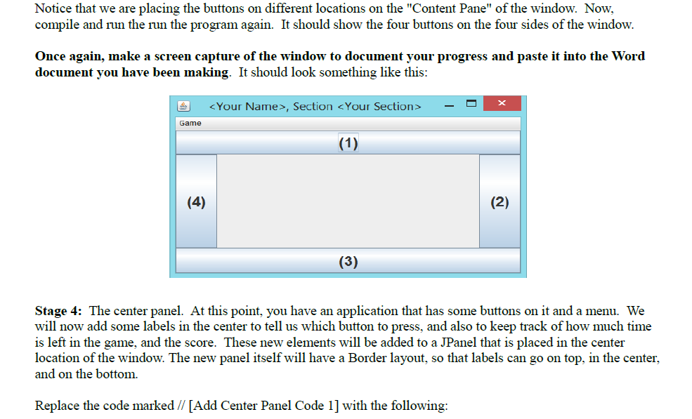 Cs 1113 Lab 11 Gui Programming With Swing Dr Cline 