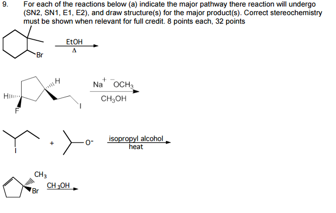 Solved For each of the reactions below (a) indicate the | Chegg.com