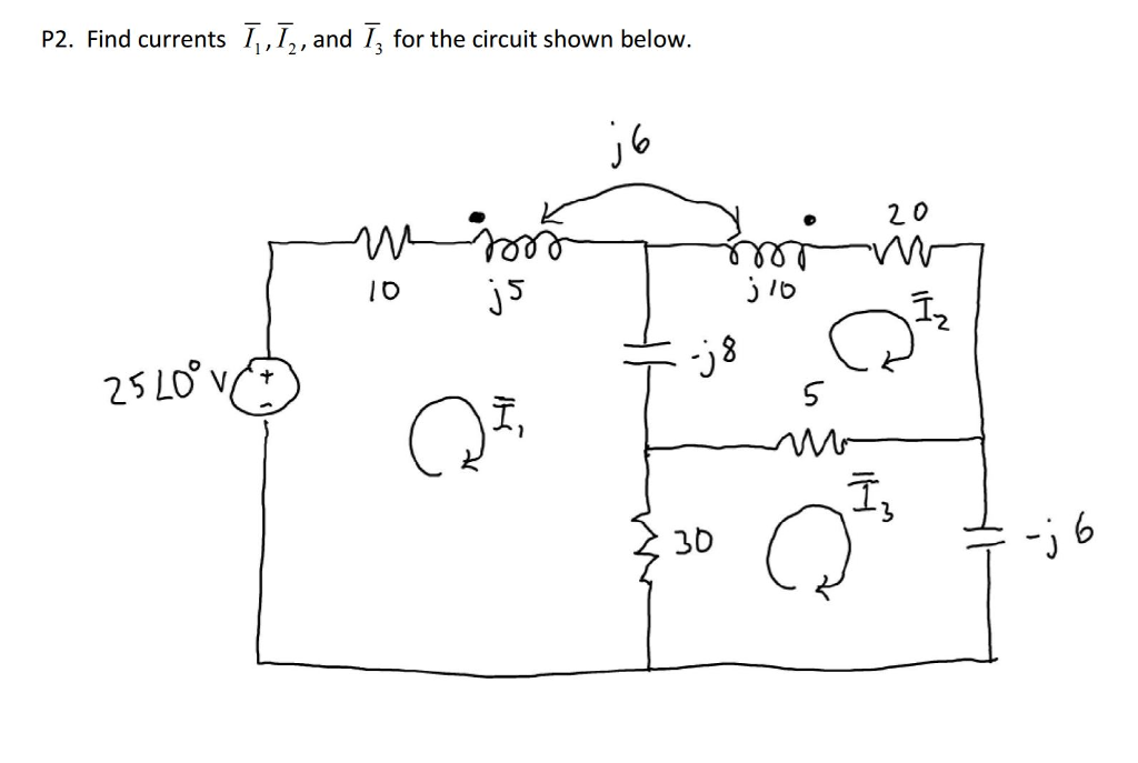 Solved Find currents I_1 bar, I_2 bar, and I_3 bar for the | Chegg.com