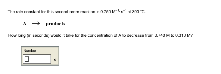 Solved The rate constant for this second-order reaction is | Chegg.com
