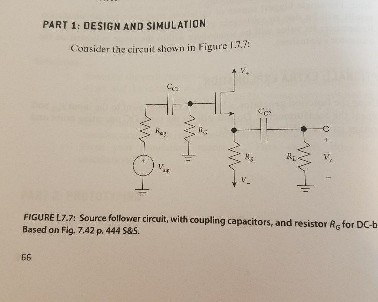 Solved PART 1: DESIGN AND SIMULATION Consider the circuit | Chegg.com